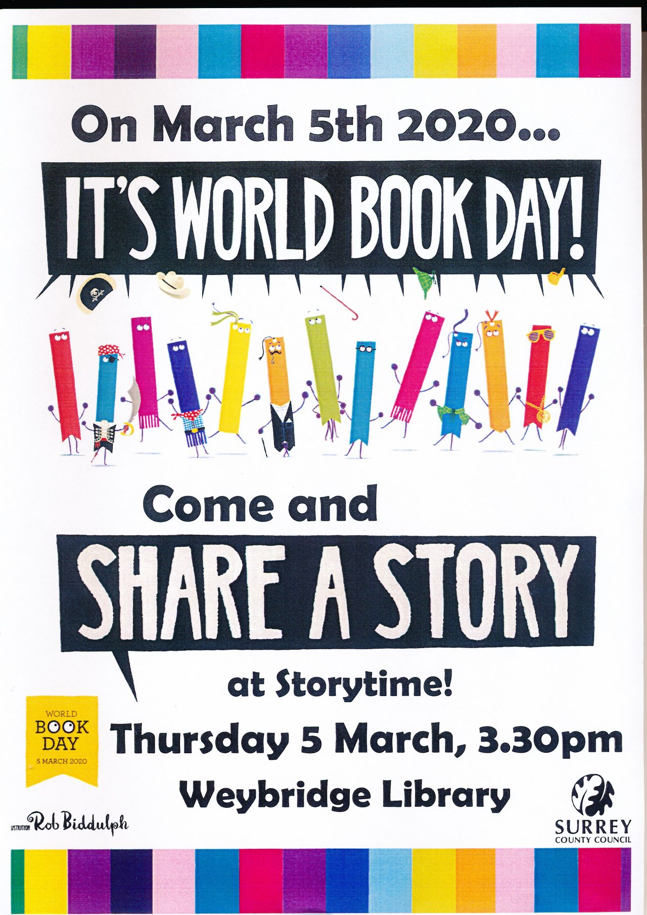 World Book Day at Weybridge Library | All About Weybridge - Elmbridge ...